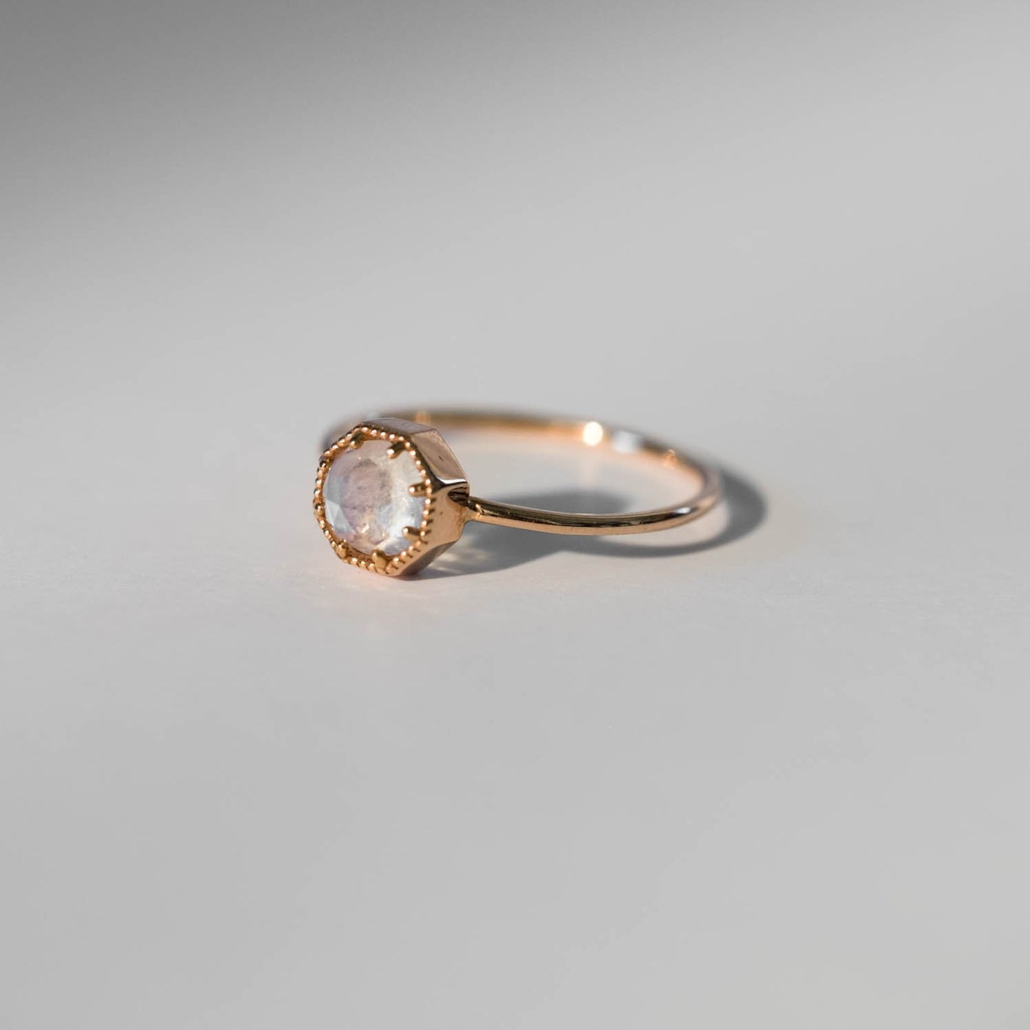 Crown Bezel Moonstone Ring– GRACE LEE