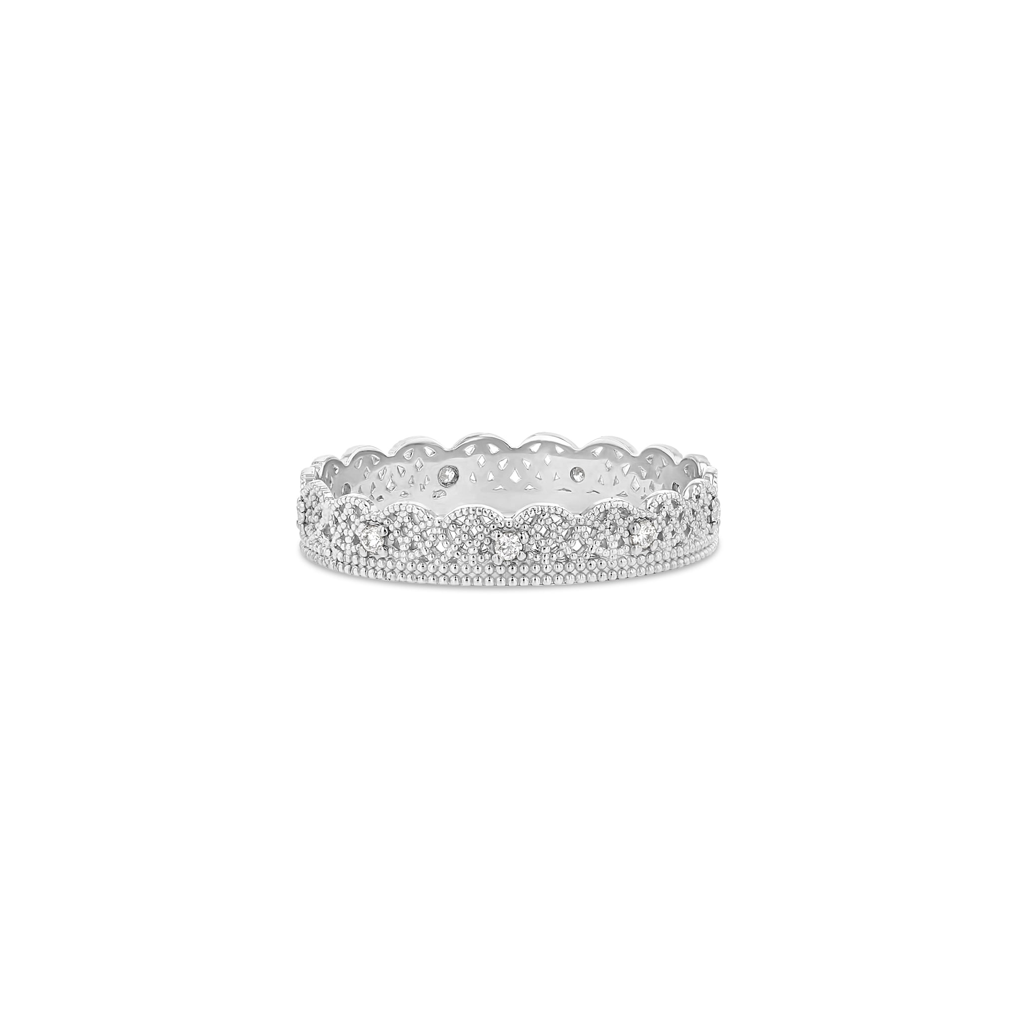 Lace Band with Alternating Diamonds– GRACE LEE