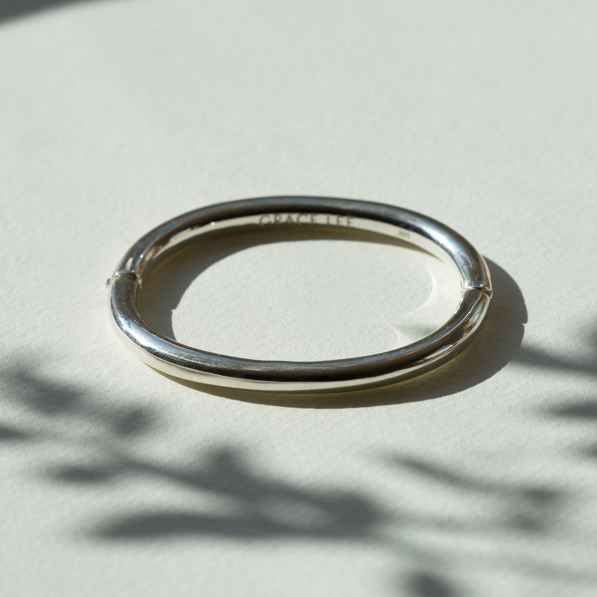 Sterling Silver Bangle– GRACE LEE